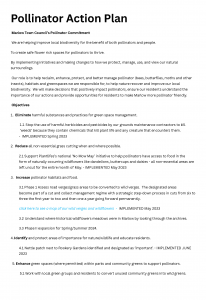 Pollinator Action Plan - Marlow Town Council